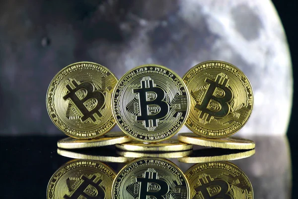 Bitcoin to the moon Stock Photos, Royalty Free Bitcoin to the moon ...