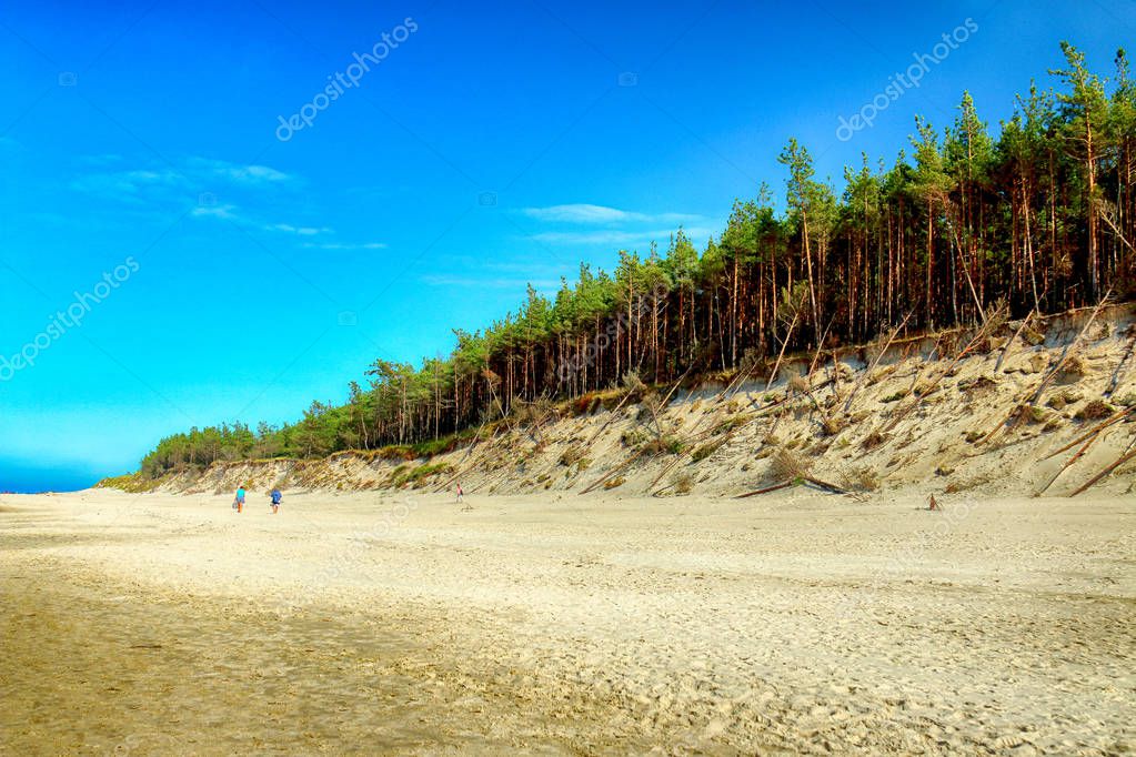 LEBA, POLONIA - 24 de julio de 2019: Parque Nacional Slowinski en la ...