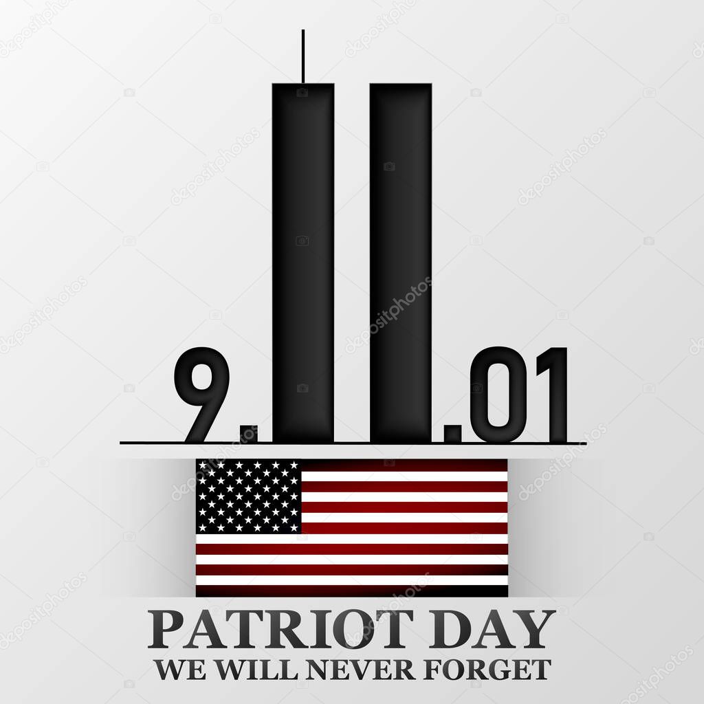 11 de septiembre. Día del patriota. Diseño para postal, volante, póster ...