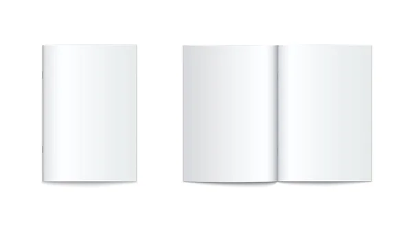 Mock up notebook terbuka kosong dengan templat spiral logam terisolasi ...