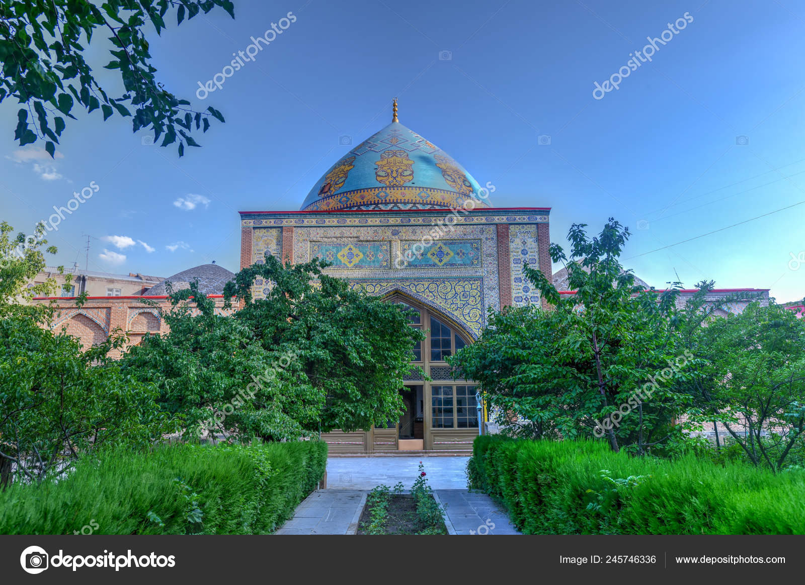 Blue Mosque Yerevan Armenia Mosque Established 1765 Reconstructed 1996 ...