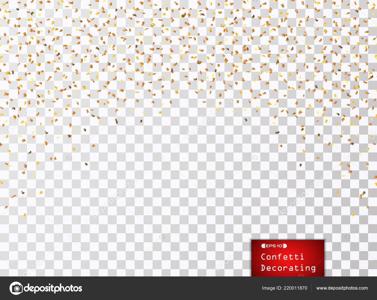 Colorful Confetti Effect Pattern Vector Eps10 — Stock Vector ...