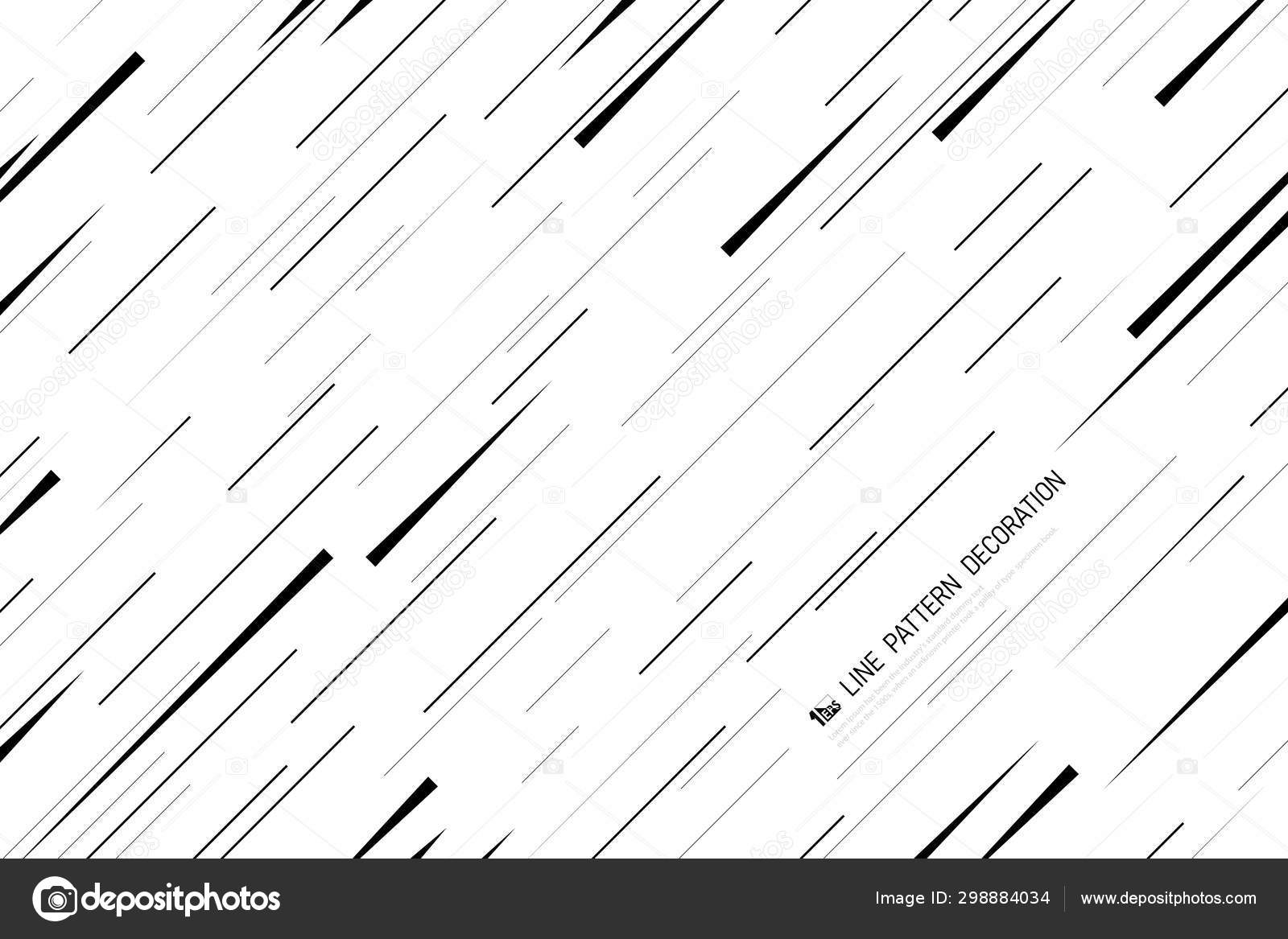 Diseño abstracto de decoración de línea negra decorando con forma de ...