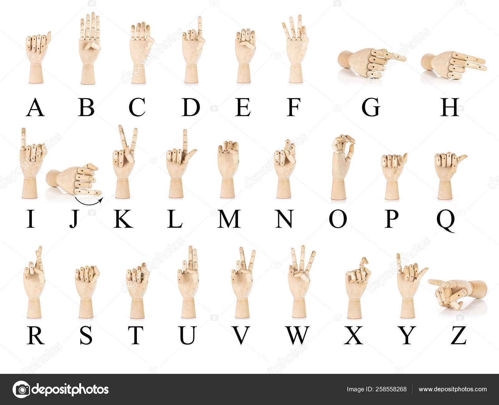Deaf sign language isolated on white Stock Photo by ©PIXbank 258558268