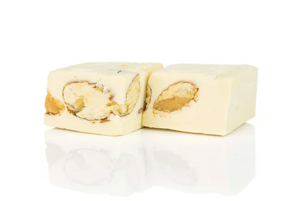 White nougat candy isolated on white Stock Photo by ©PIXbank 306252012