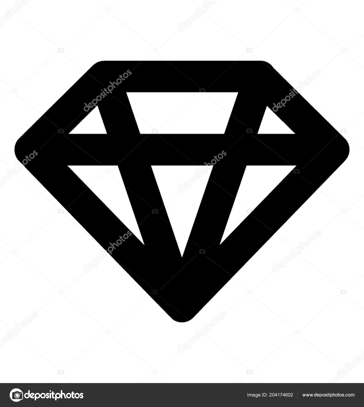Quadrilateral Shape Four Sides Same Length Forming Icon Diamond Stock ...