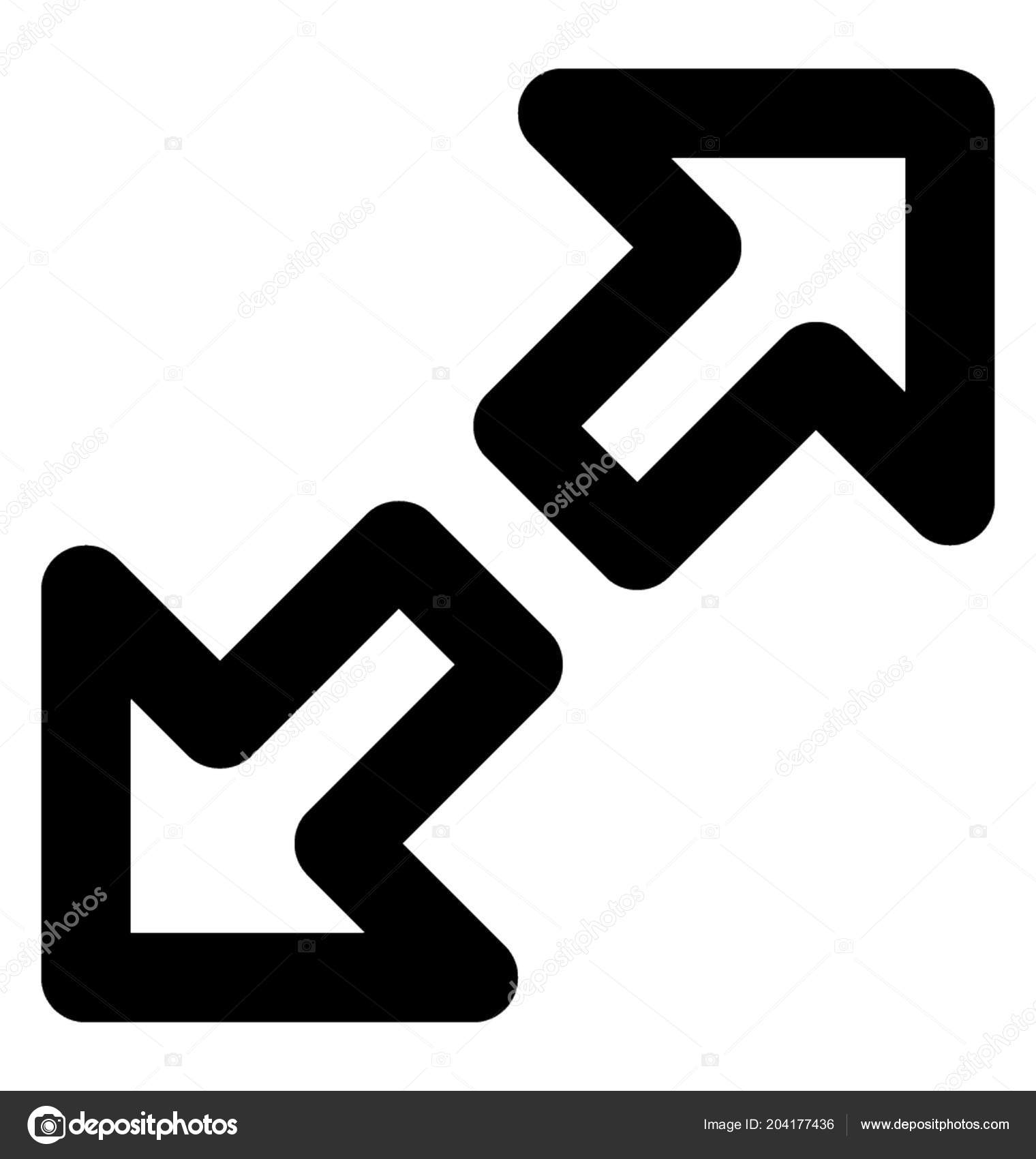 Ampliación Ampliación Del Símbolo Pantalla Vector de stock por ...