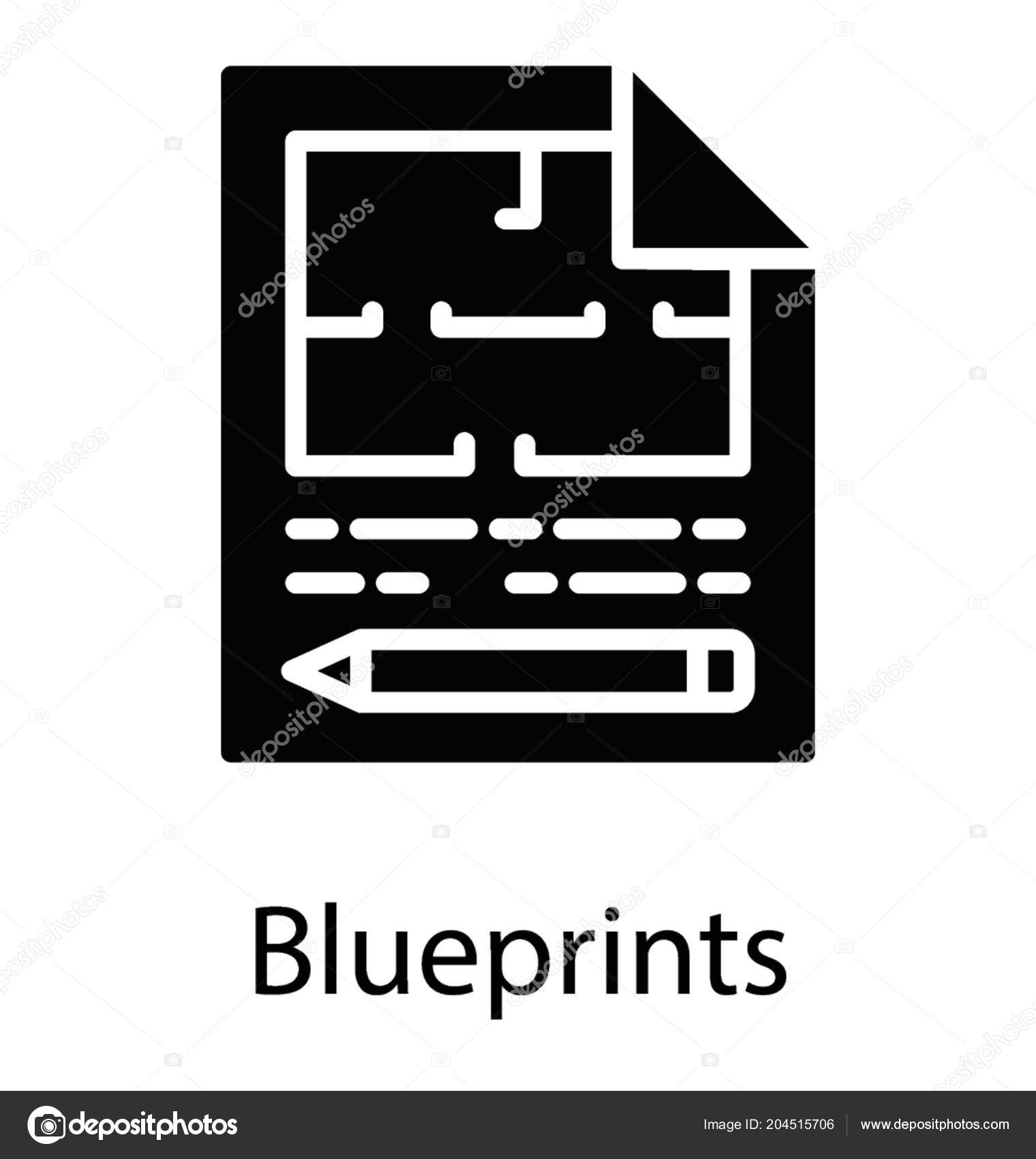 Gambar Teknis Atau Rencana Arsitektur Cetak Biru Vektor Stok oleh ...