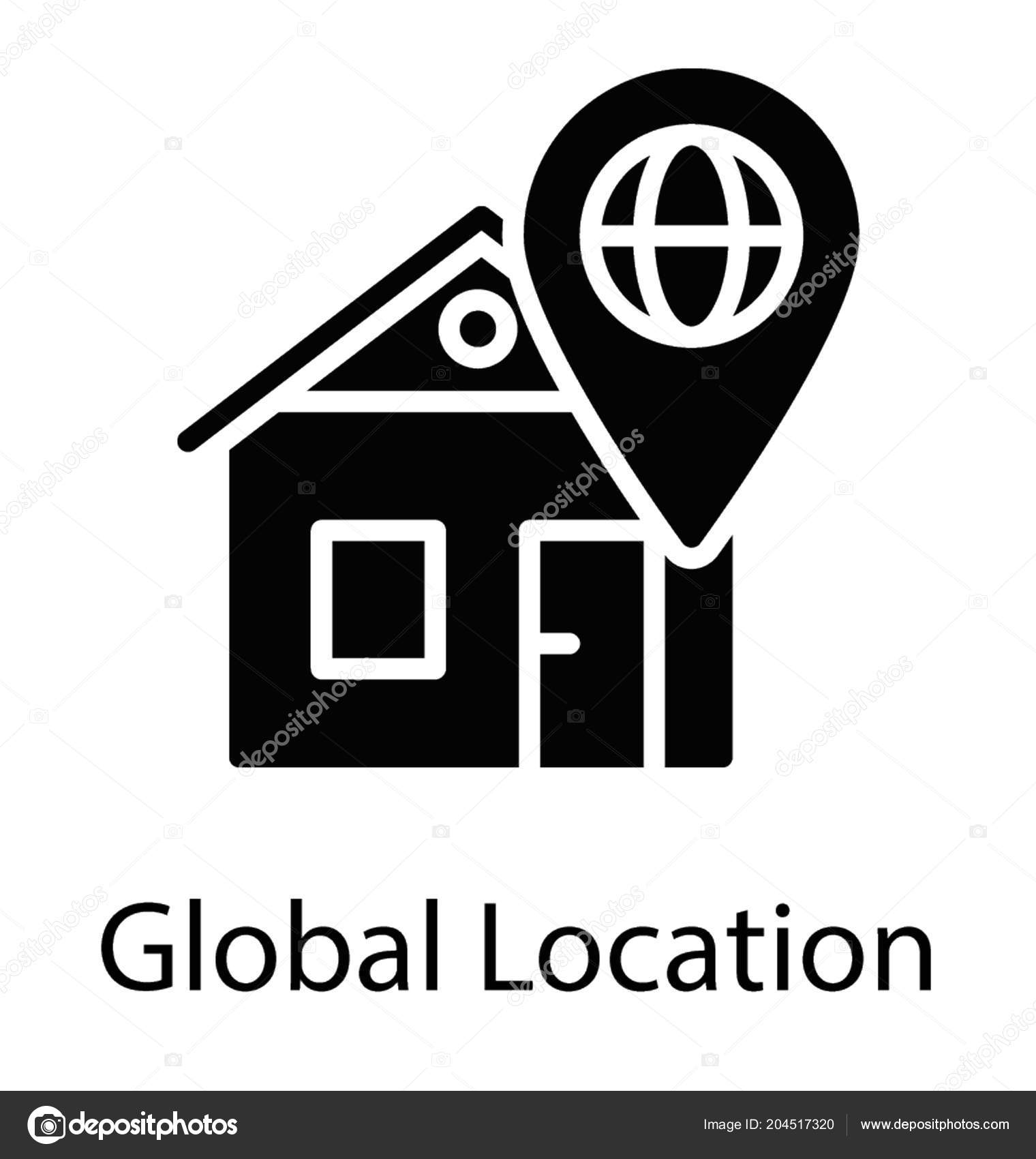 Map Pin House Location Stock Vector Image by ©prosymbols #204517320