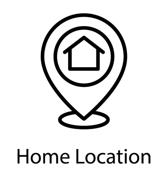 Map Pin House Location Stock Vector Image by ©prosymbols #204517320