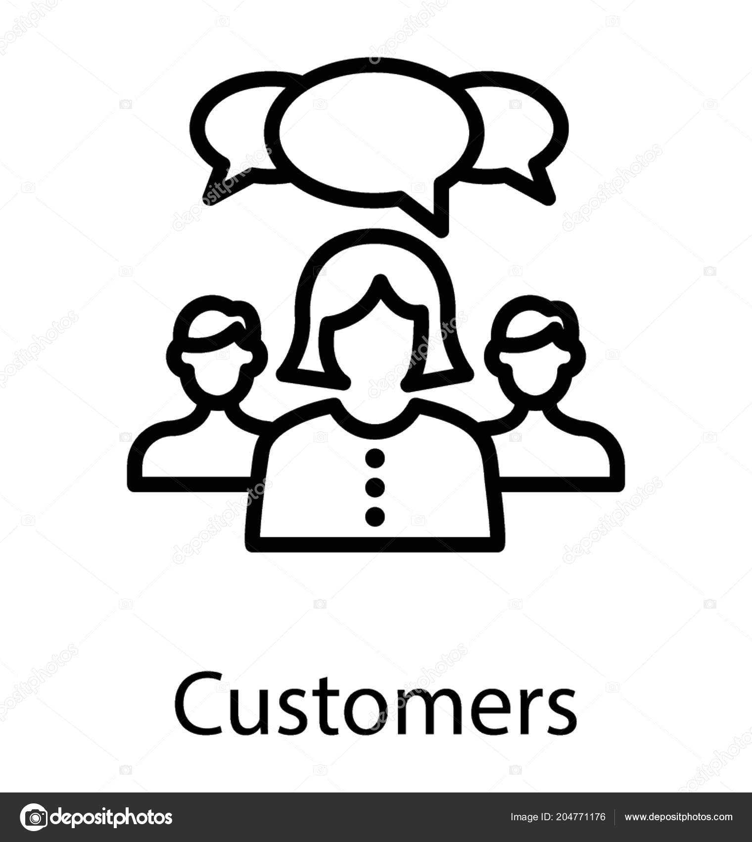 Avatares Masculinos Femeninos Con Burbujas Chat Representación Icono ...