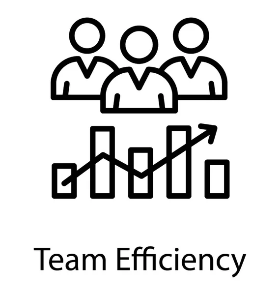 Team efficiency icon — Stock Vector © Howcolour #96272962
