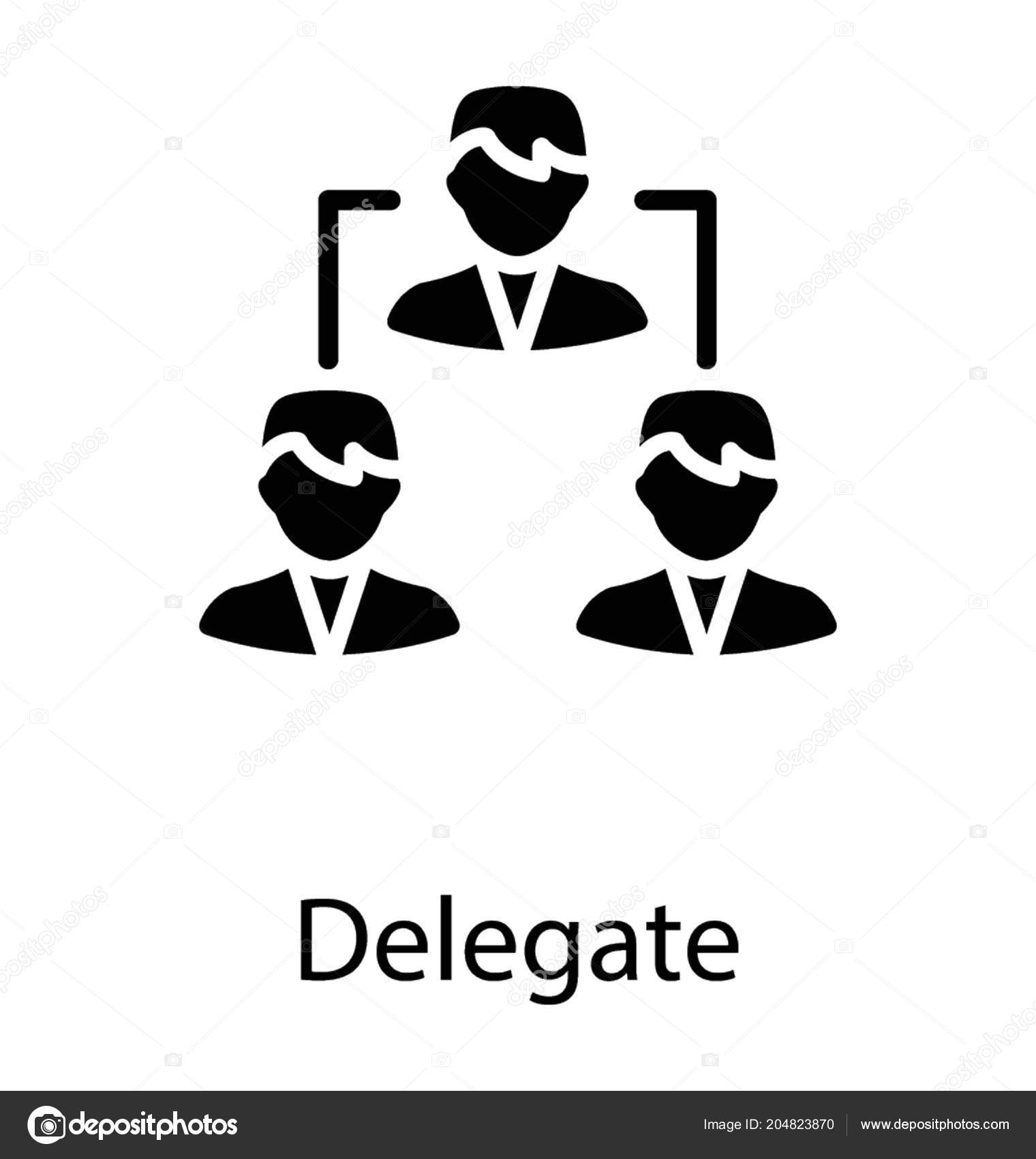 Three Business Persons Group One Them Heading Leader Icon Whole — Stock ...