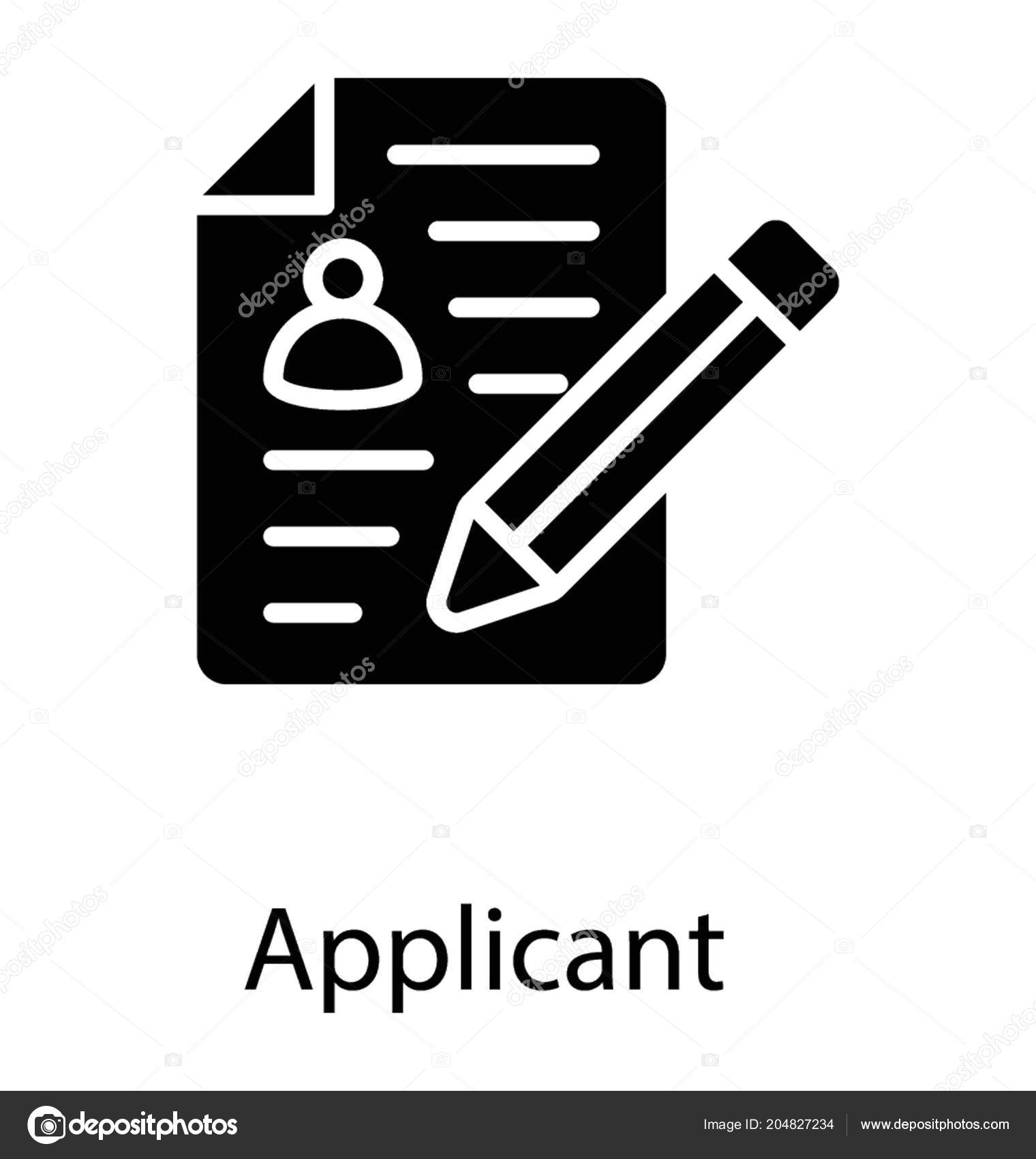 Picture Embedded Paper Sheet Representing Application Employment Stock ...