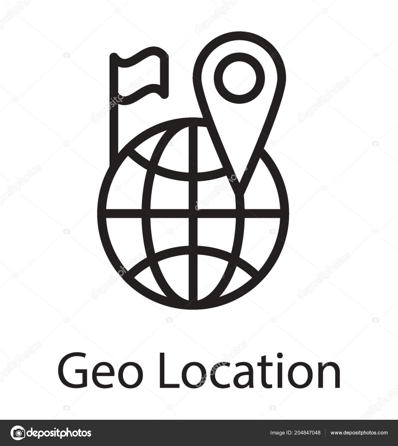 Globe Pin Pointer Flag Icon Geolocation Stock Vector by ©prosymbols ...