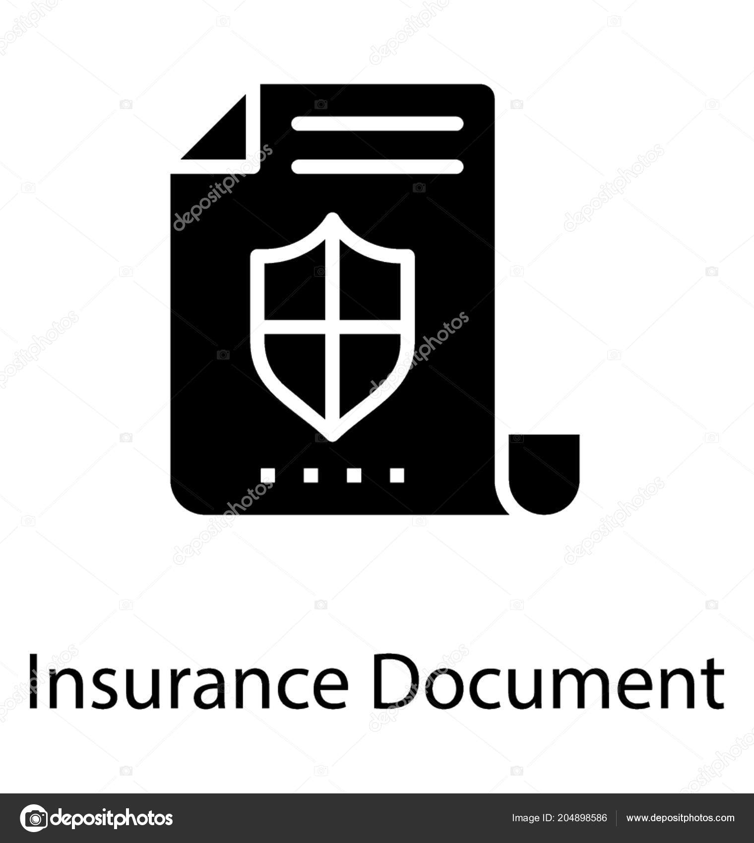 Document Shield Showing Confidential Information Stock Vector by ...