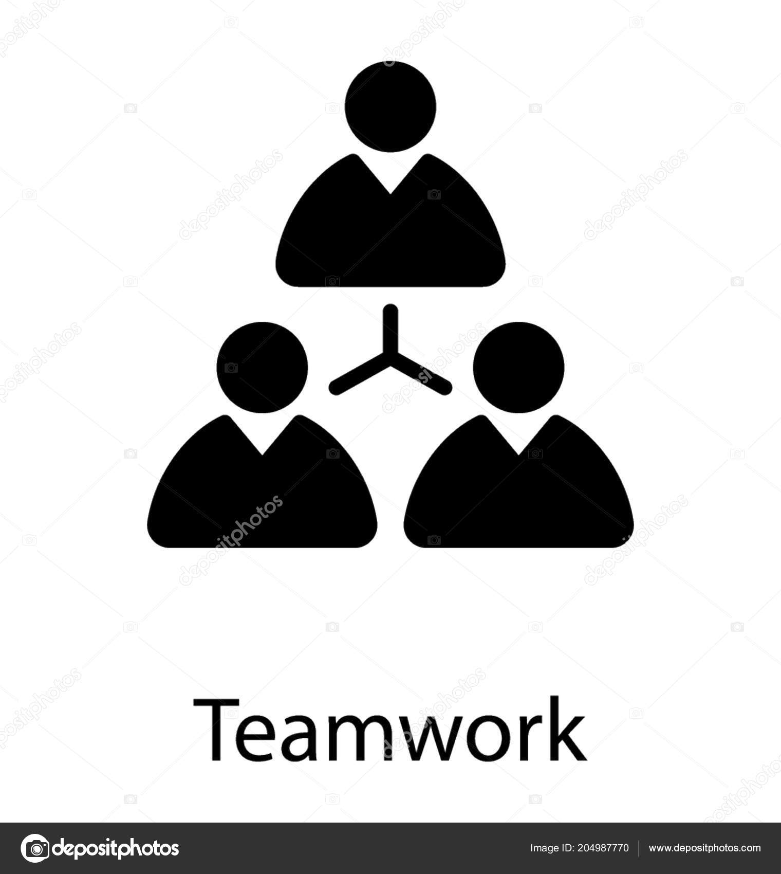 Group People Interlinked Teamwork Stock Vector by ©prosymbols 204987770