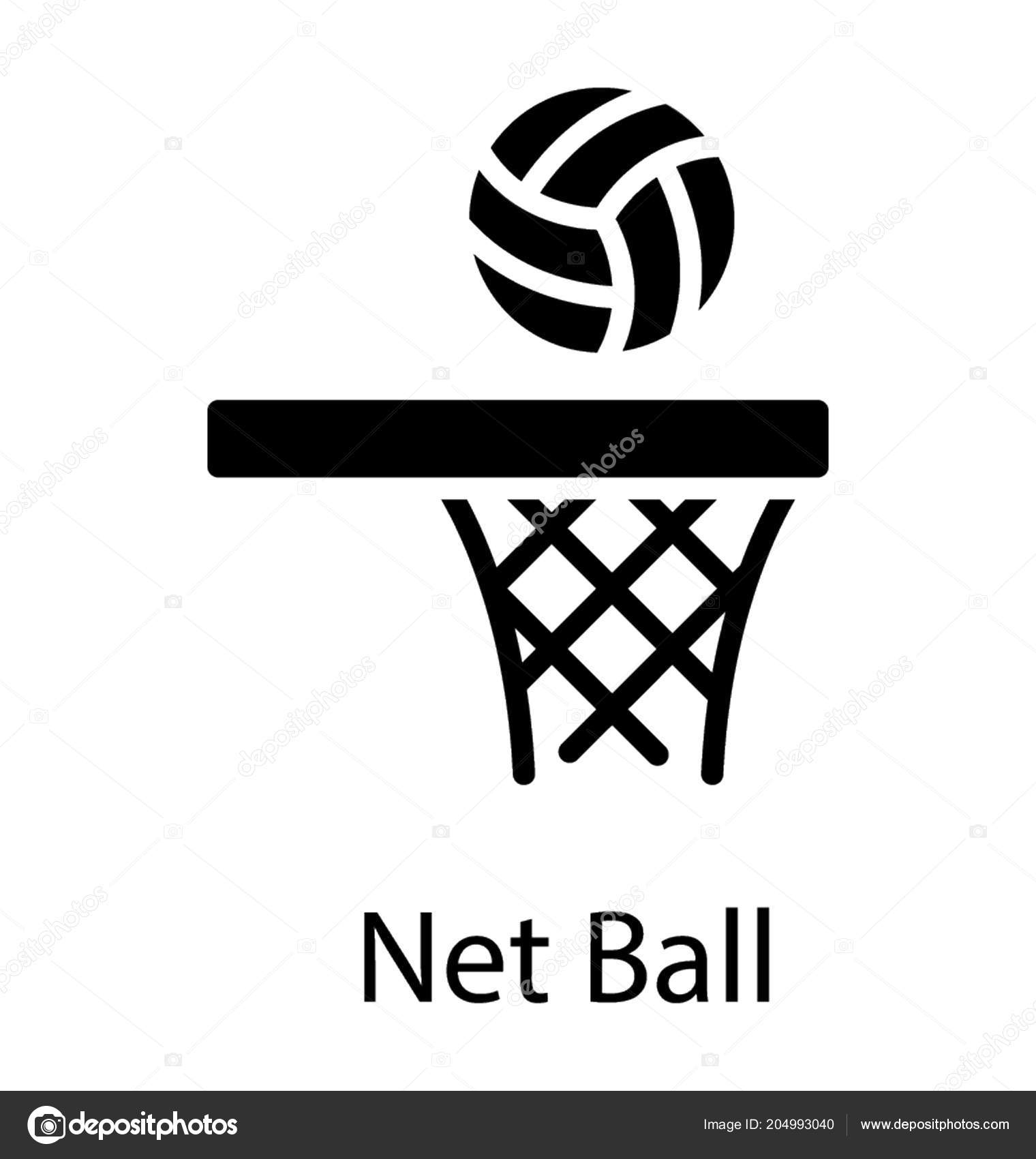 Illustration reliable Netball Player Shooting