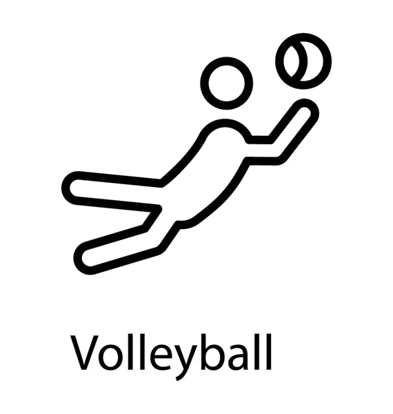 Hitting Volleyball Icon