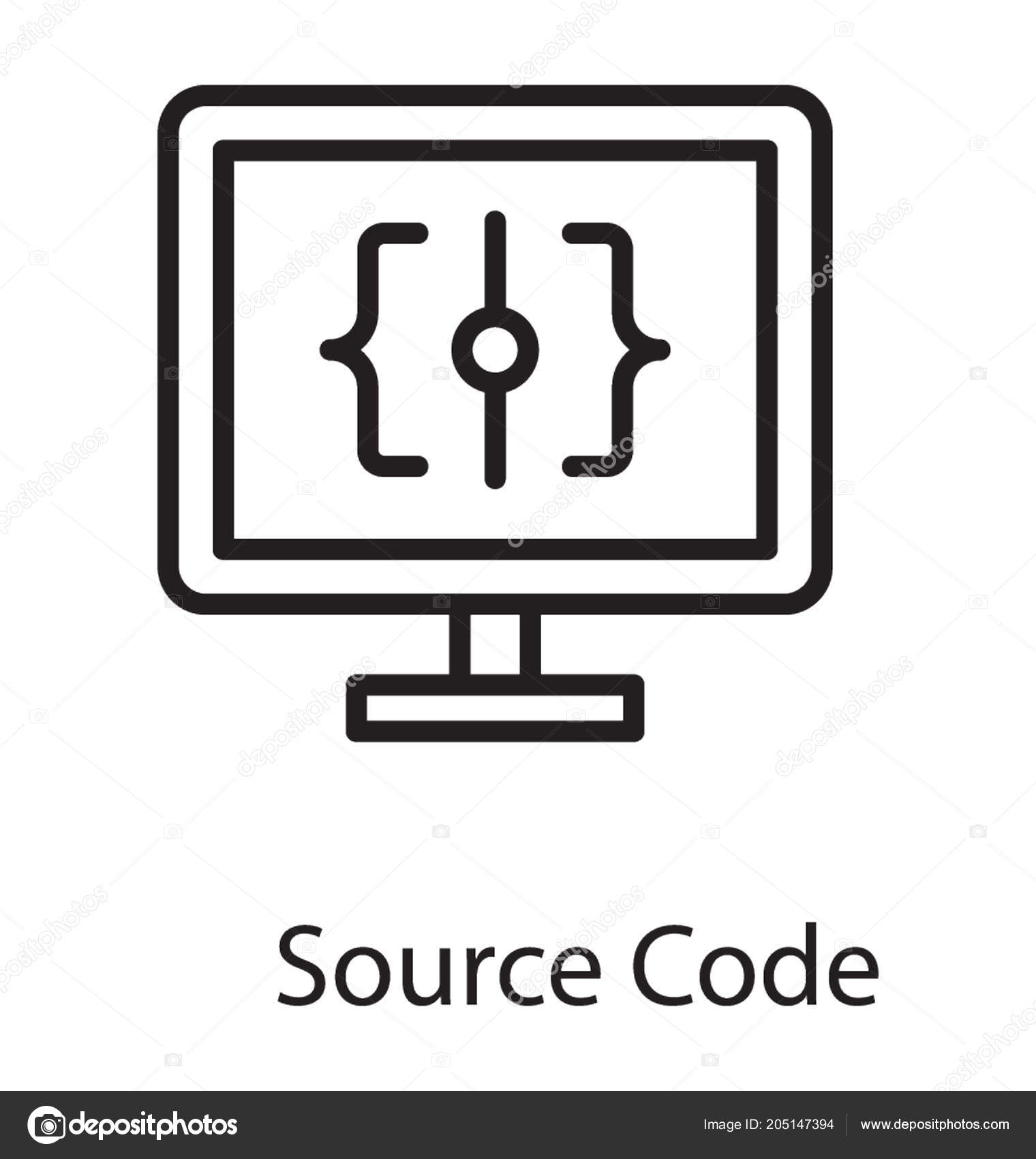 Screen Showing Programming Language Depicting Source Code Stock Vector ... Screen Showing Programming Language Depicting Source Code Stock Vector ...