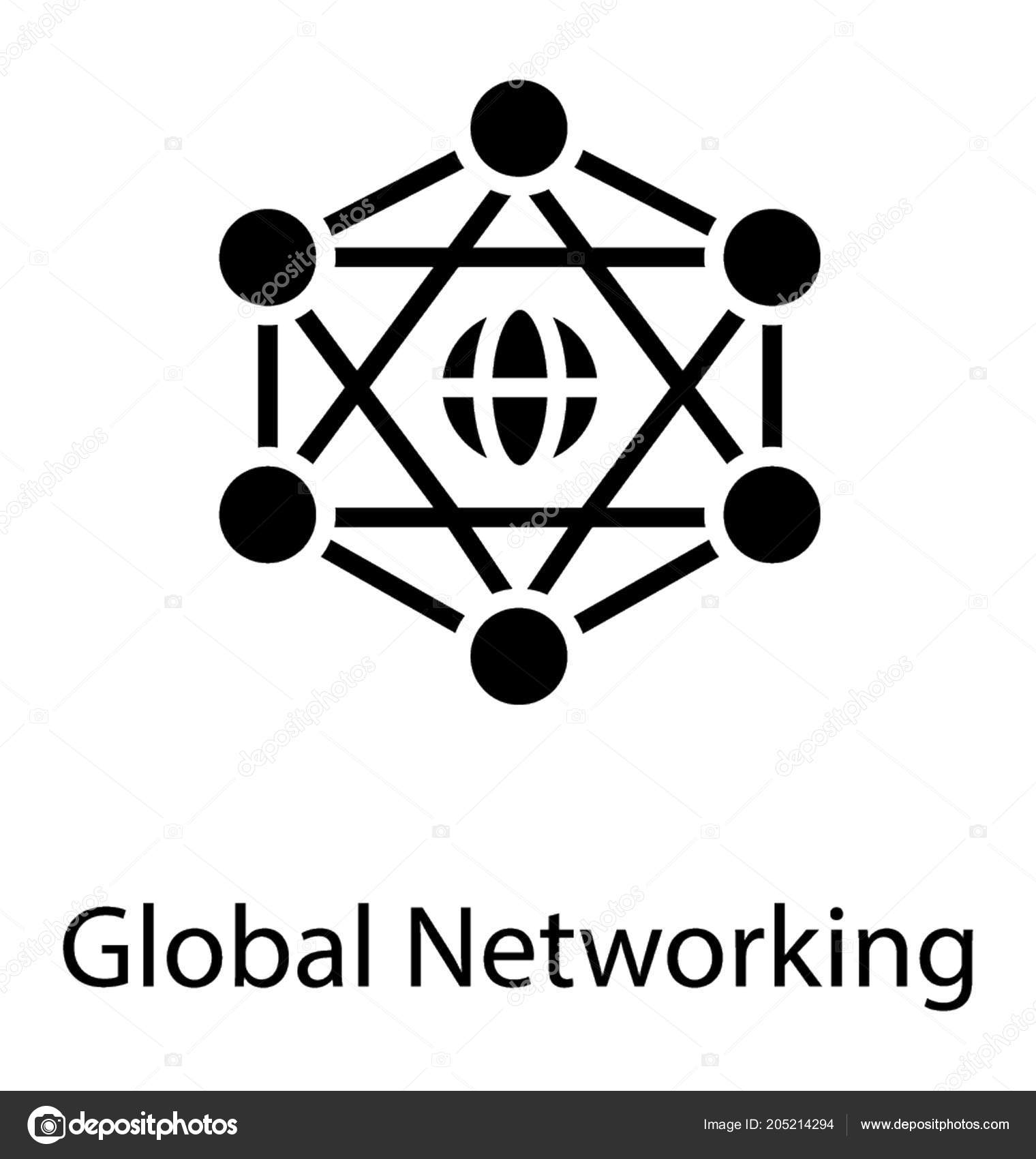 Globe Connections Symbolizing Global Network Stock Vector Image by ...