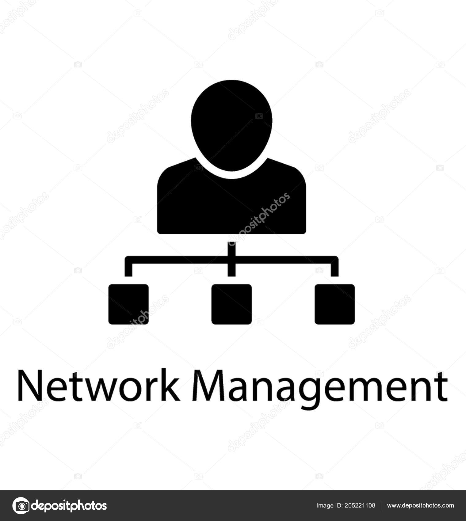 Human Avatar Leading Network Model Network Administrator Stock Vector ...