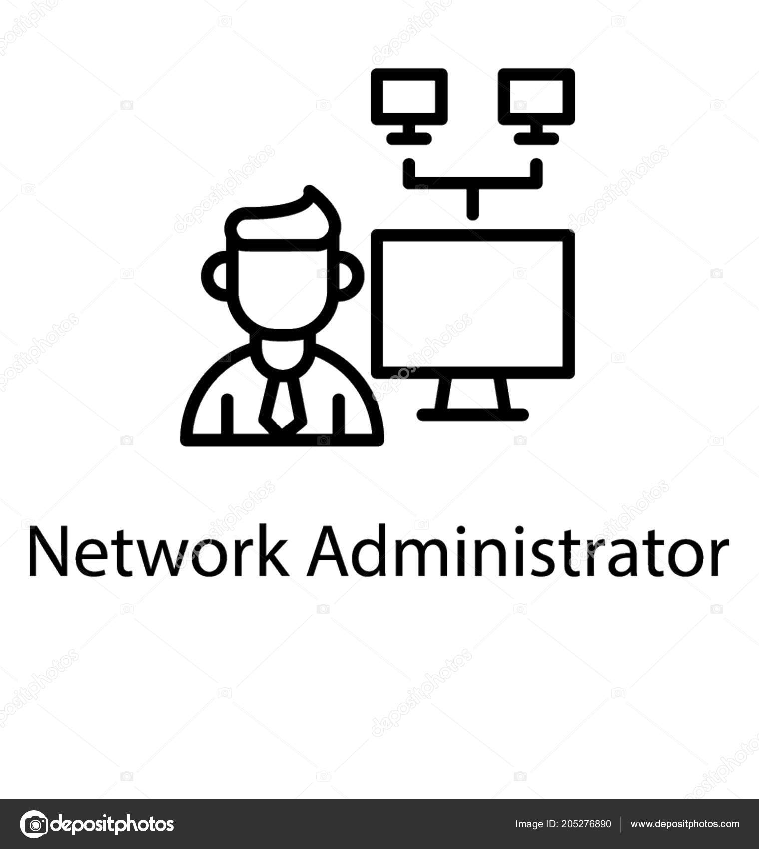 Faceless Human Avatar Computer Network Presents Network Administrator ...