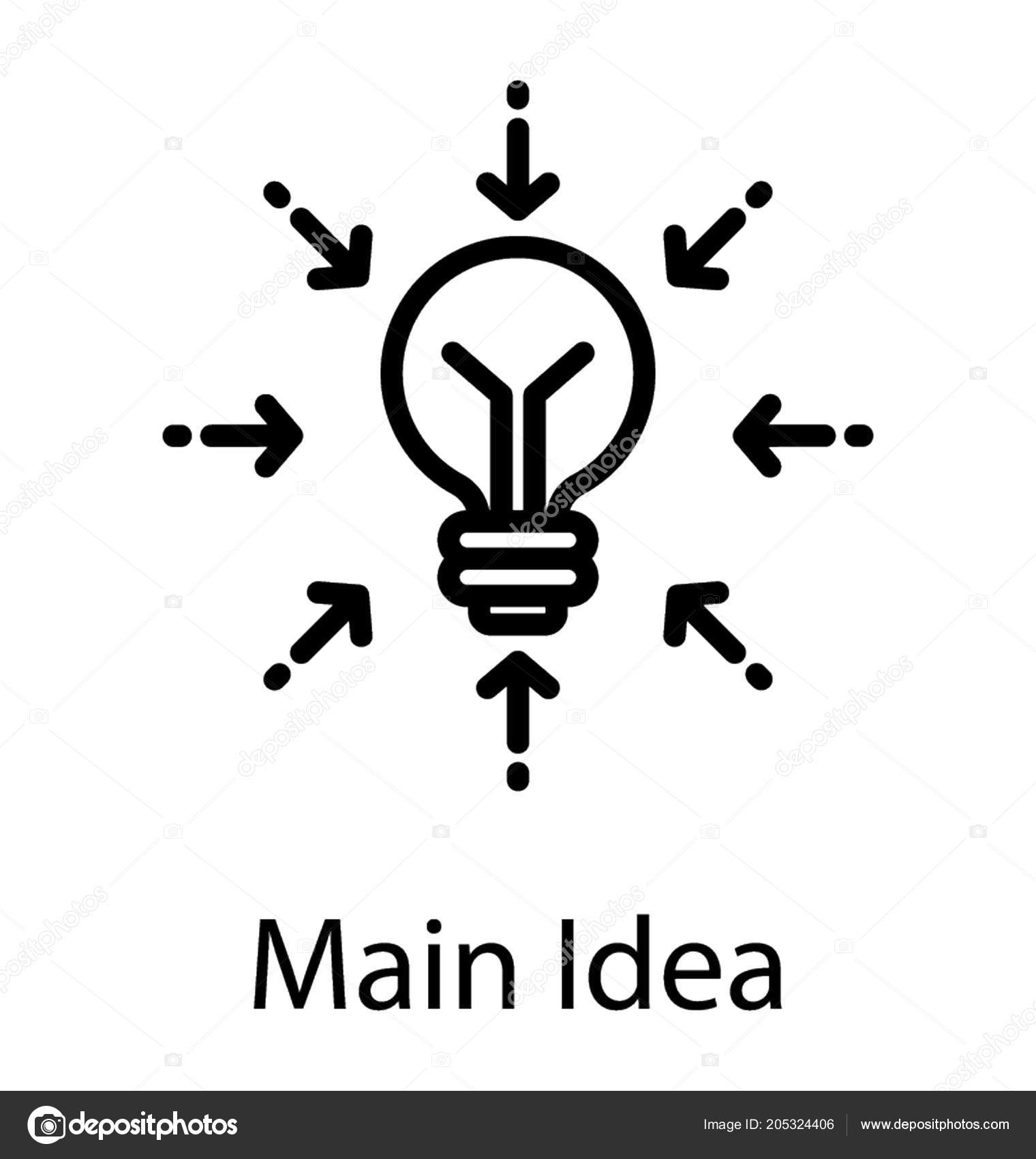 Main Idea Light Bulb