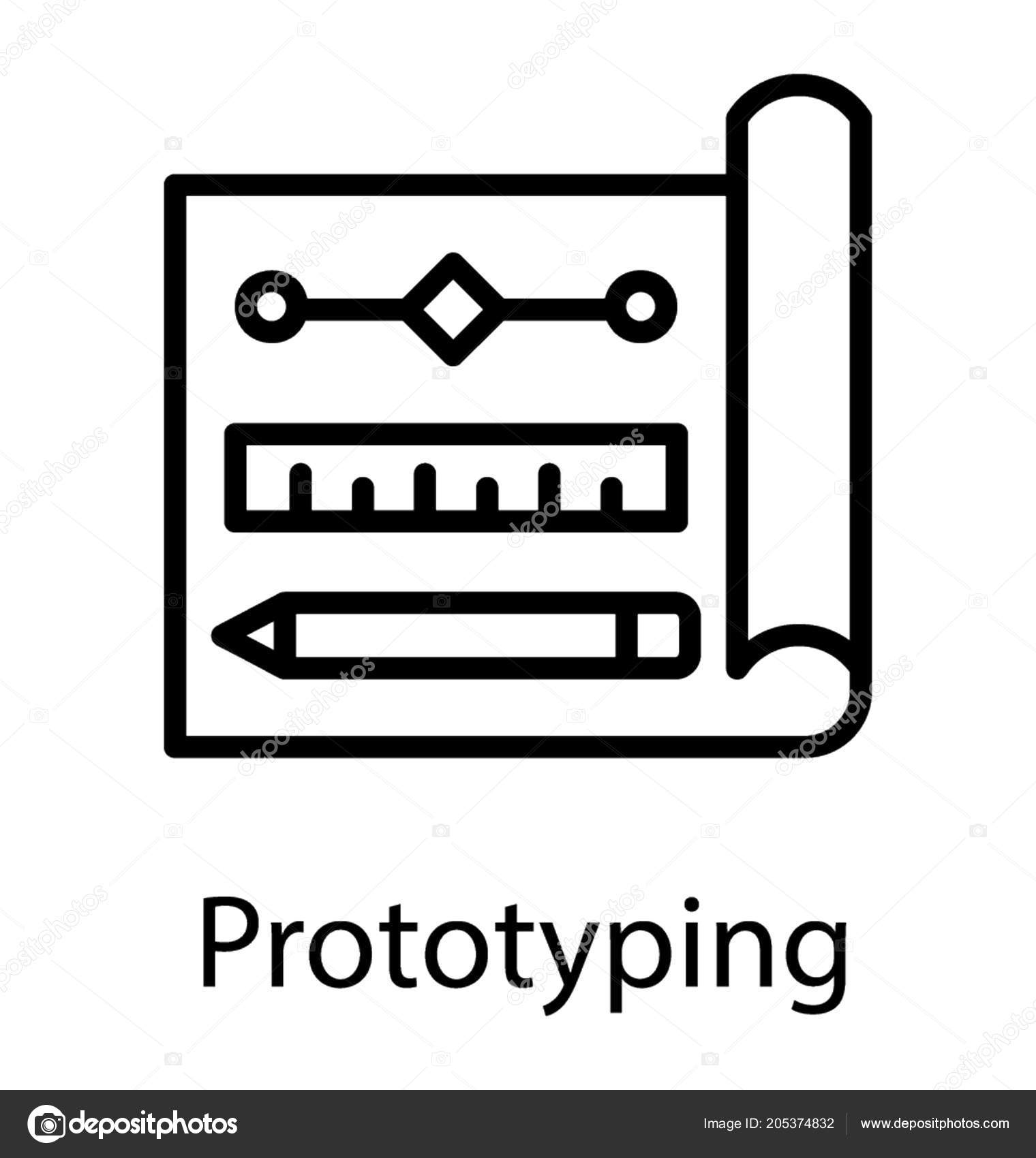 Graphically Designed Chart Symbolizing Prototype Model Stock Vector by ...