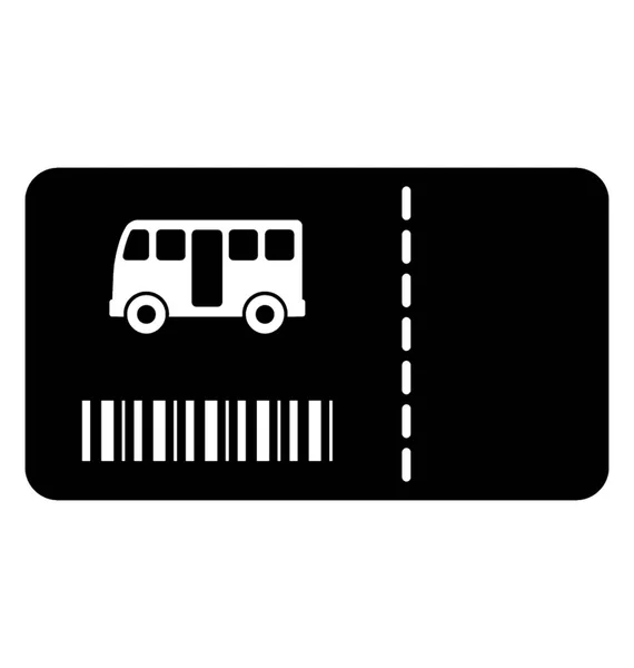 Pass Barcode Bus Strickered Notion Bus Ticket Stock Vector Image by ...