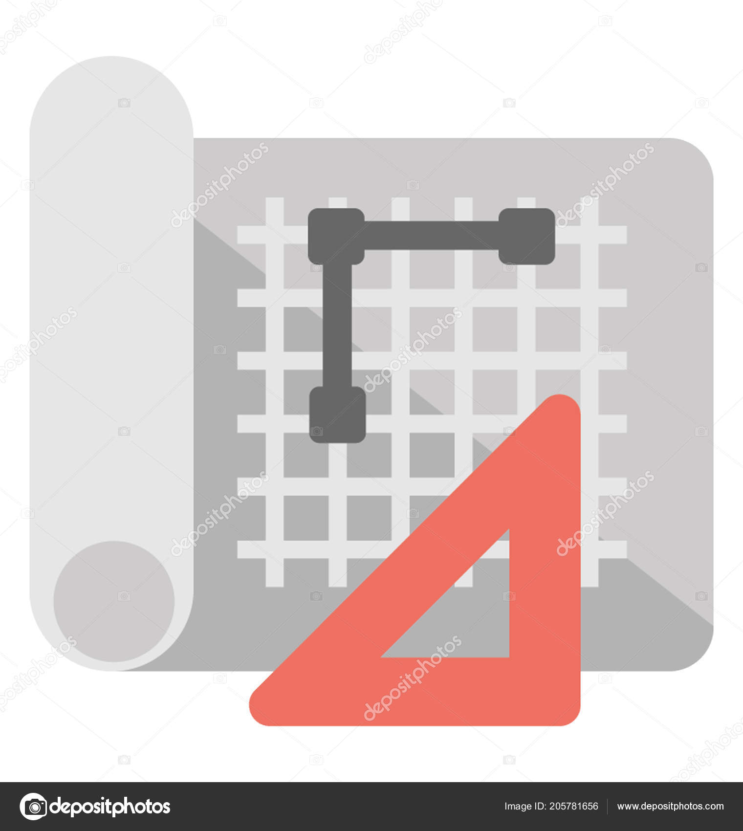 Geometrical Instruments Page Depicting Prototype Design Stock Vector by ...