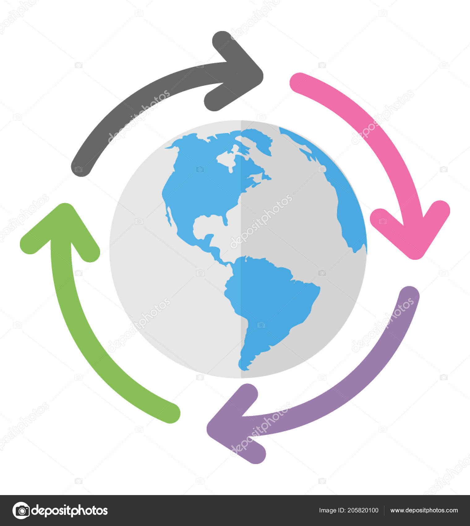 Reversible Arrows Process Having Globe Middle Characterizing Global ...