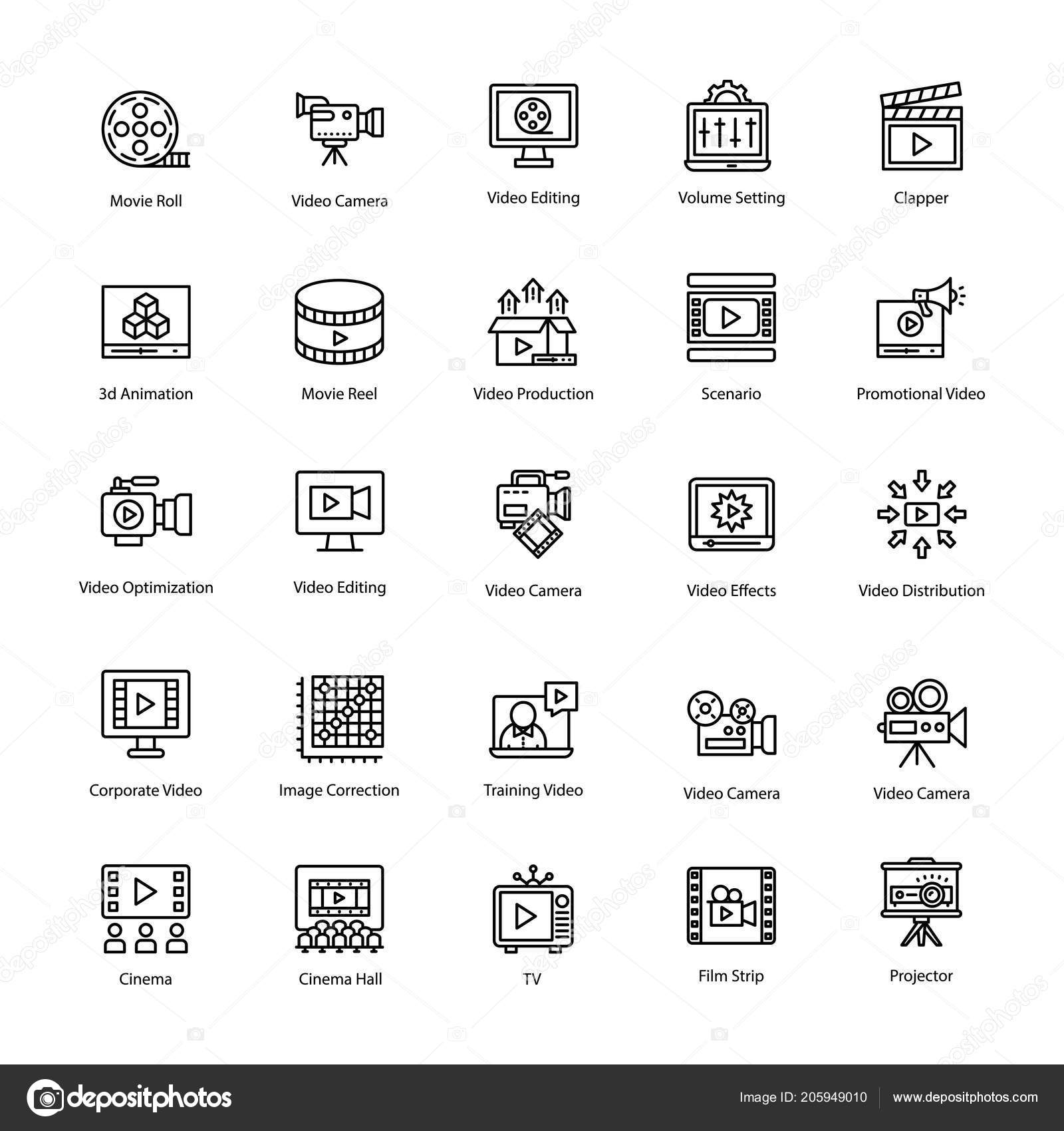 Video Production Icon 25 Video Production Icons, An Icon By Creative