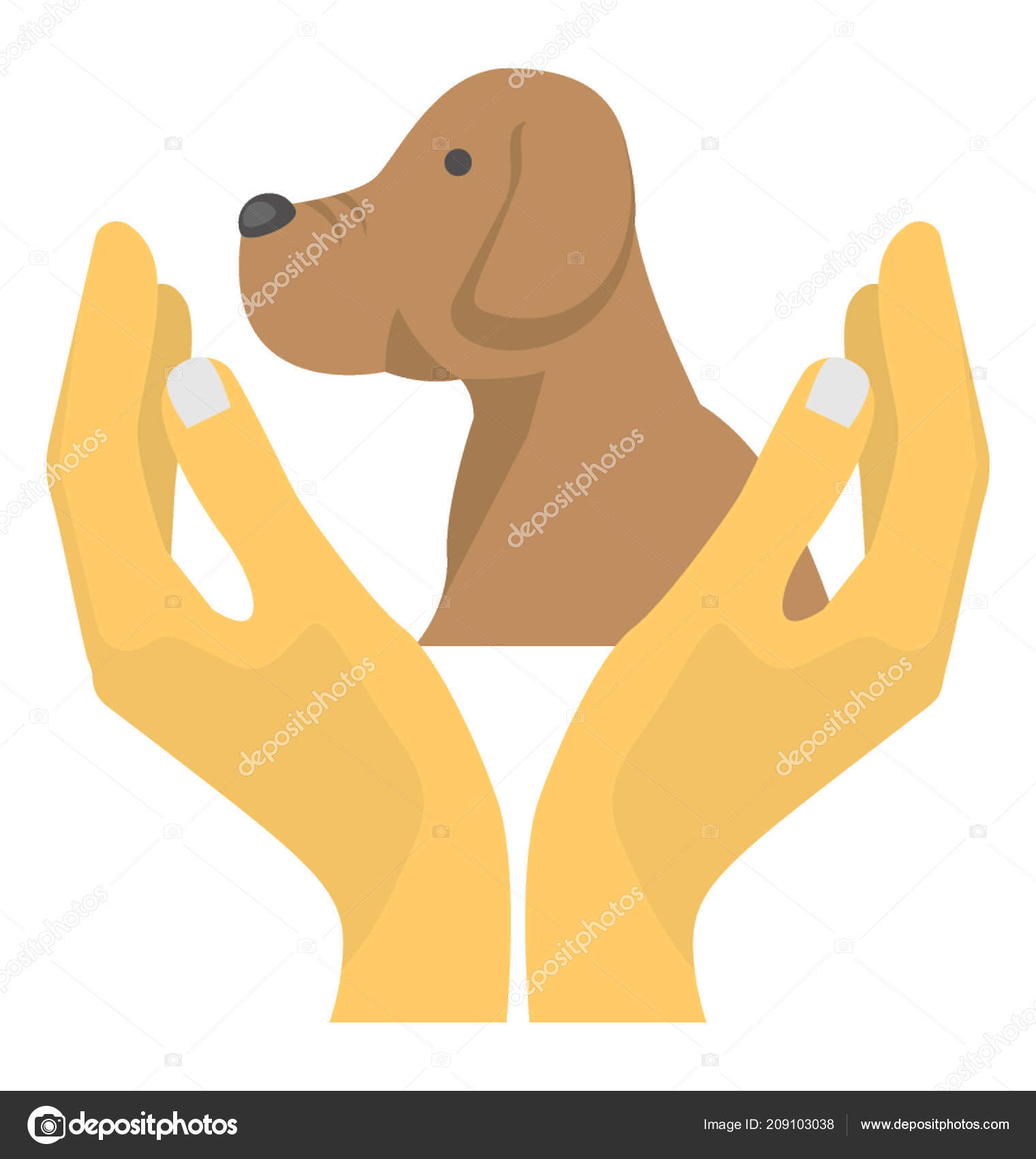 Icon Symbolizing Animal Shelters Rescue Organization — Stock Vector ...