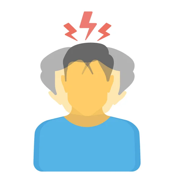 Human Avatar Curved Revolving Arrow Head Denoting Icon Dizziness Stock ...