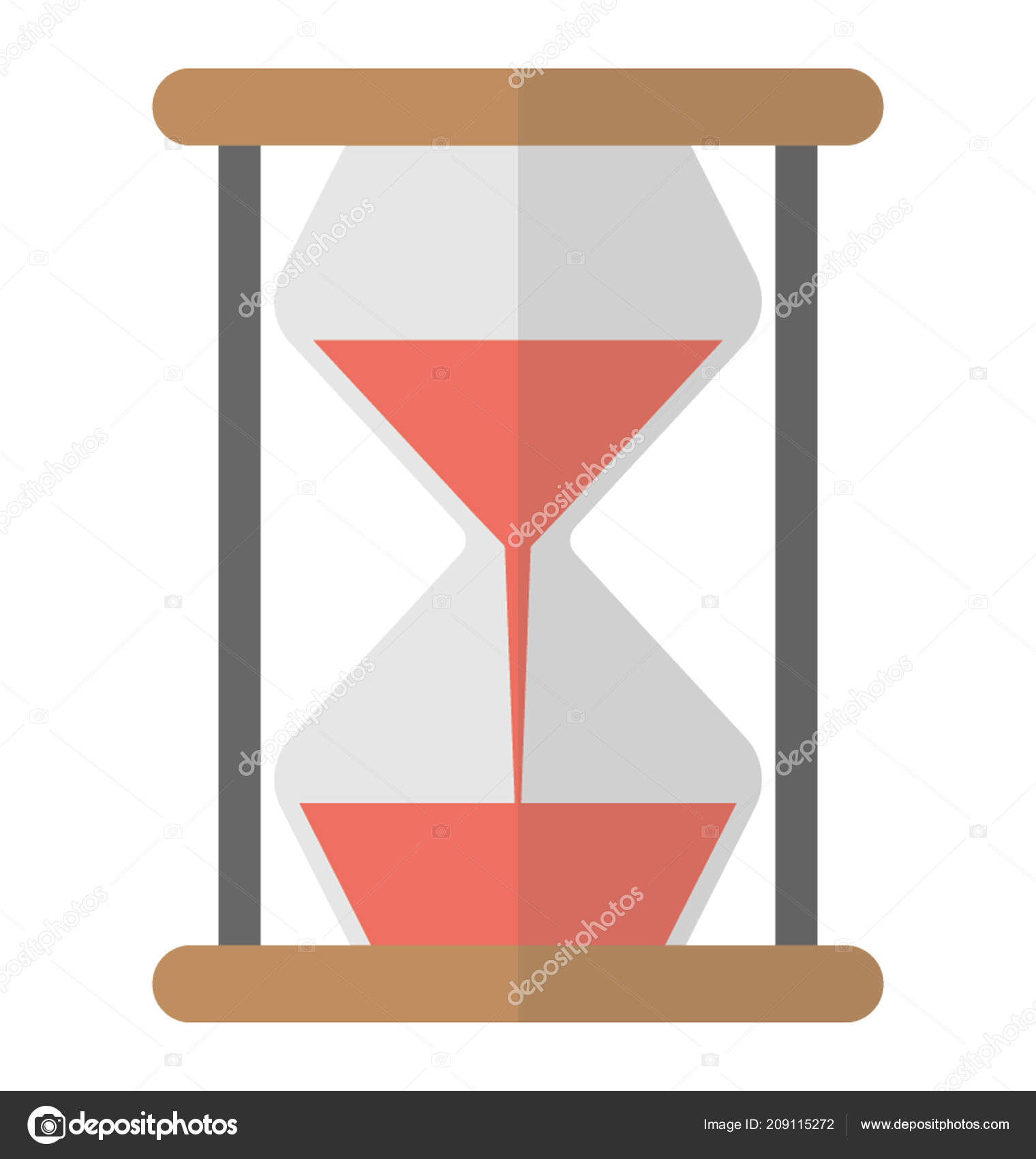 Ancient Timer Made Glass Called Hourglass Stock Vector By ©prosymbols 209115272