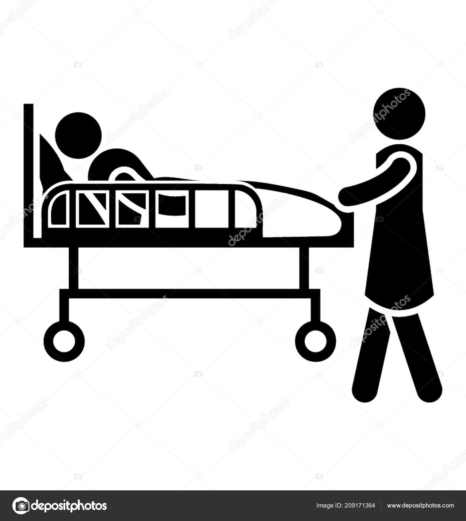 Patient Stretcher Shifting Ward Hospital Staff Stock Vector by ...
