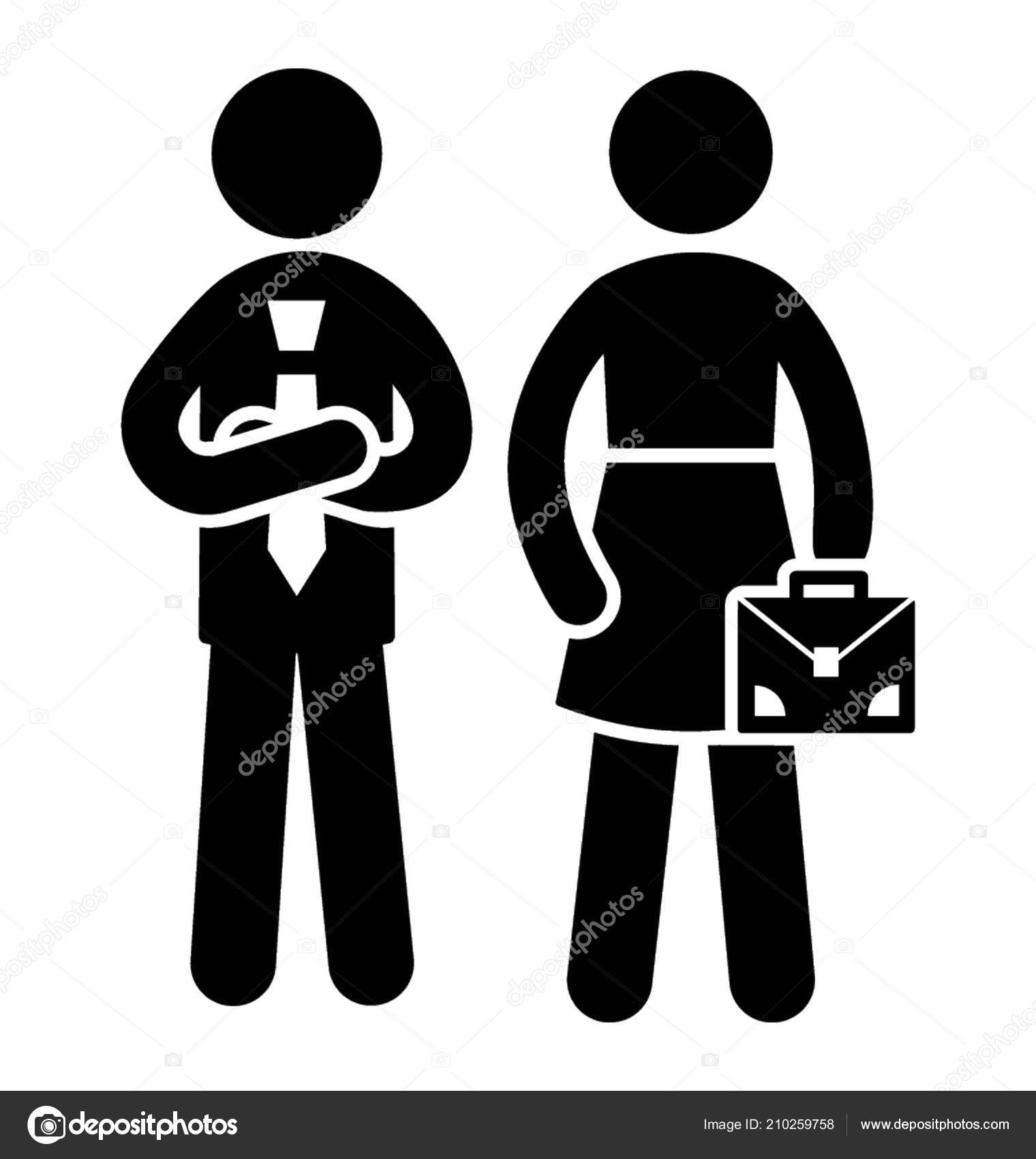 Icon Human Avatar Formal Clothes Depicting Office Management Stock ...