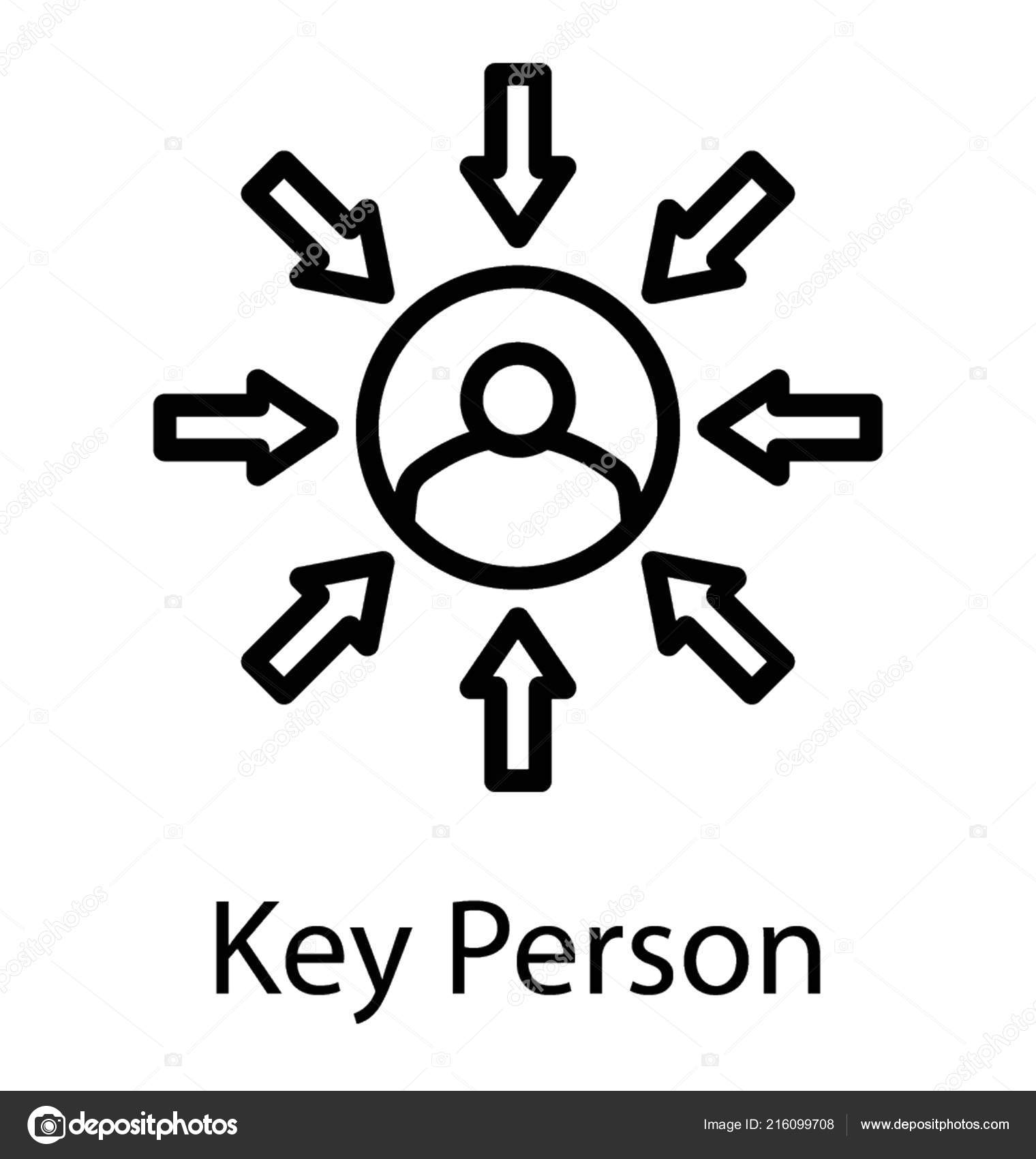 Important Key Person Corporate Setting Stock Vector Image by ...