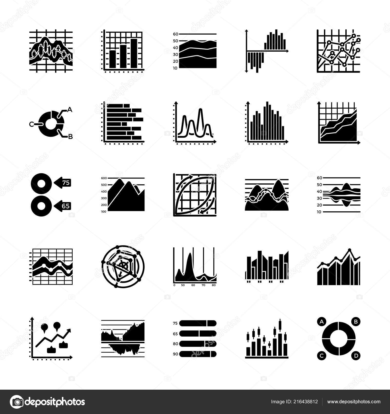 Business Data Graph Charts Icon Collection Stock Vector by ©prosymbols ...