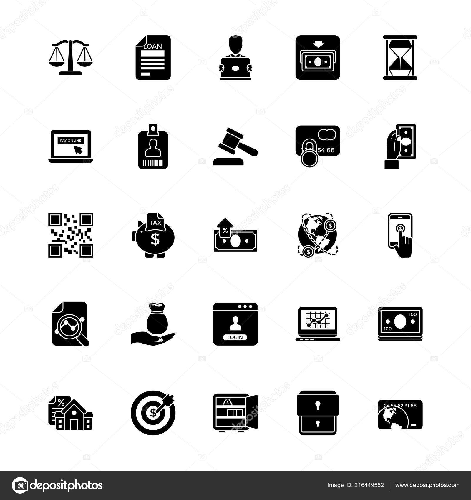 Internet Banking Icons Collection Stock Vector by ©prosymbols 216449552
