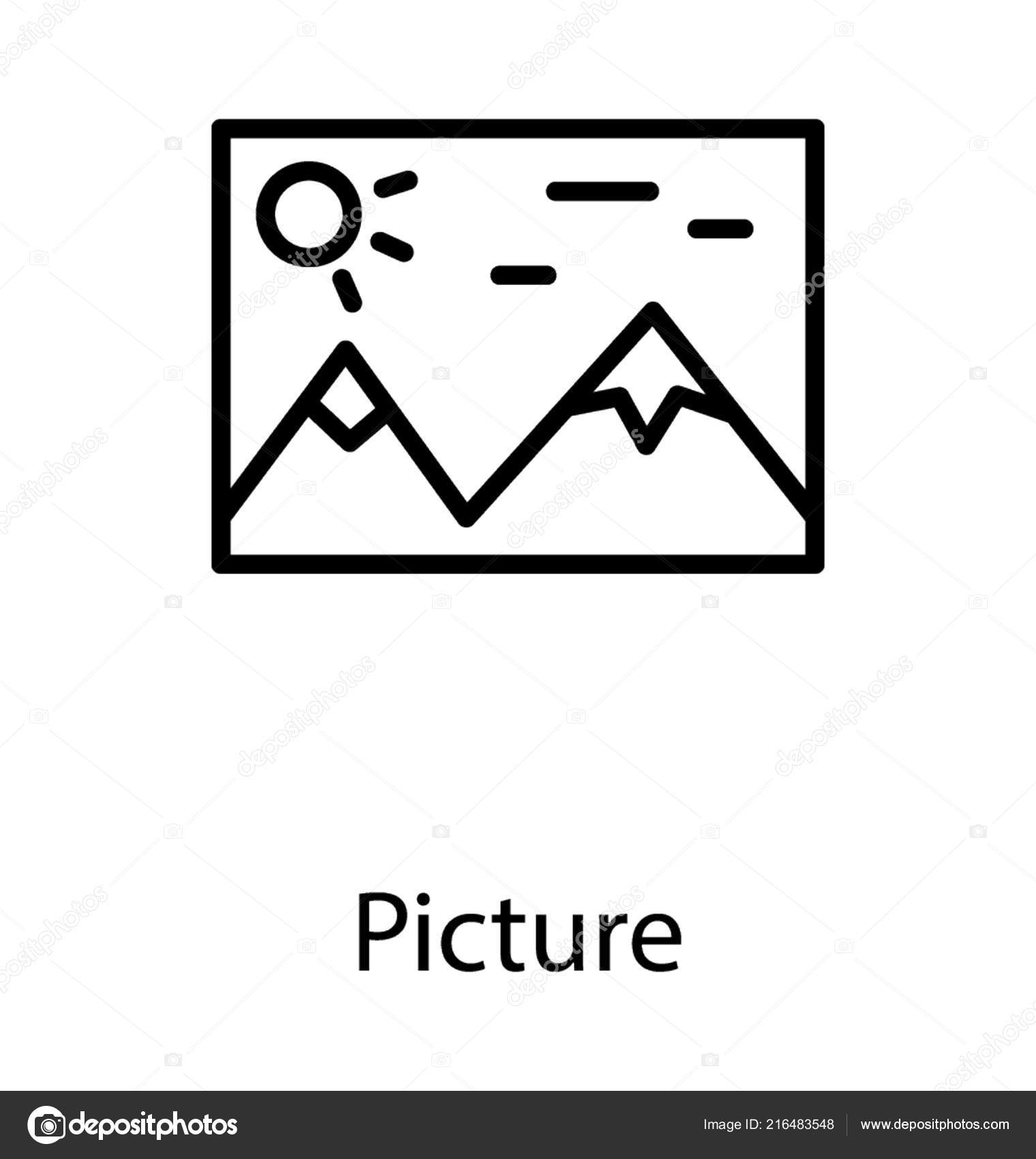 Showing Sun Mountain Box Shape Image Stock Vector Image by ©prosymbols ...