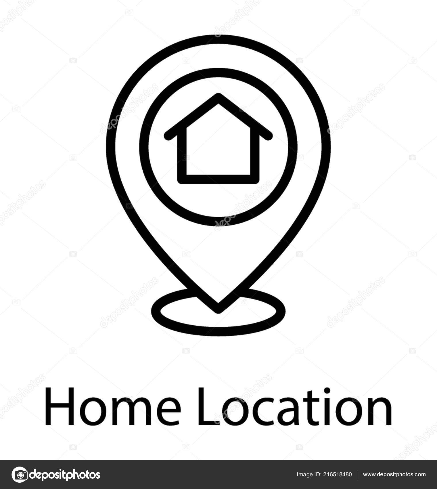 Map Pin House Location Stock Vector by ©prosymbols 216518480