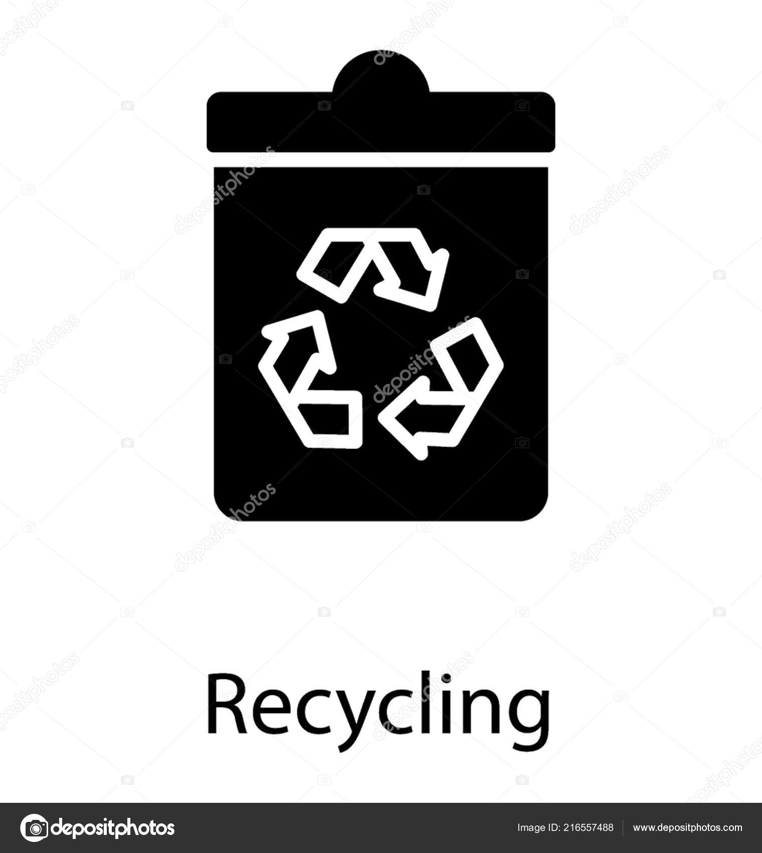 Icono Una Papelera Con Signo Cruz Que Representa Papelera Reciclaje Vector de stock por ...