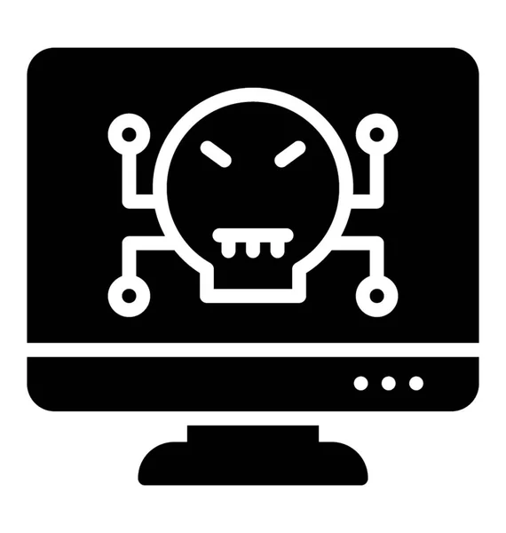 Hacker Sign Computer Screen Connections Stock Vector by ©prosymbols ...