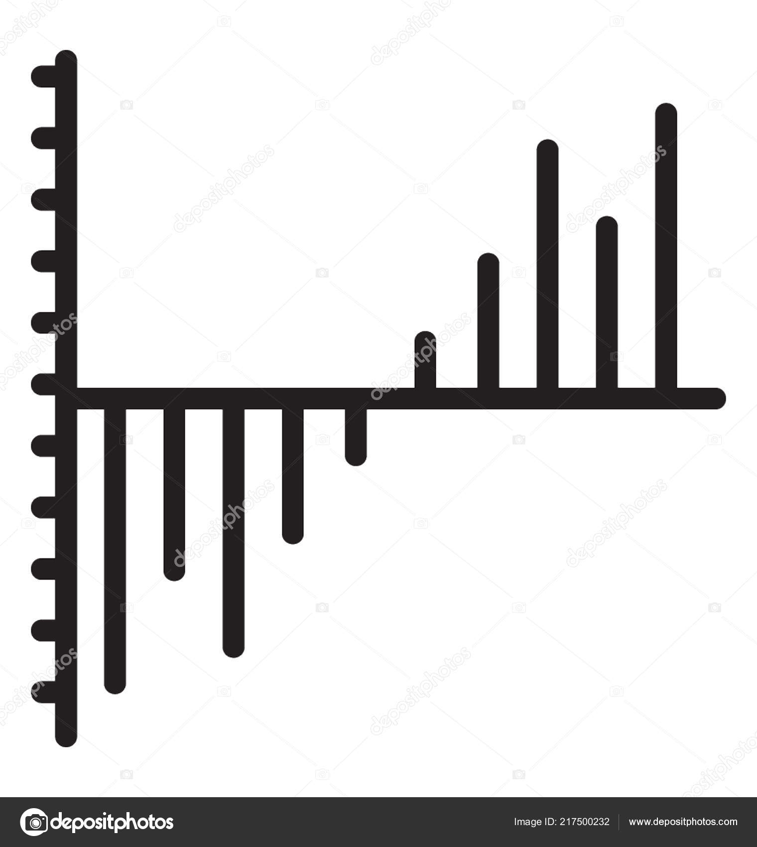 Waterfall Chart Isolated Line Vector Icon Stock Vector by ©prosymbols ...