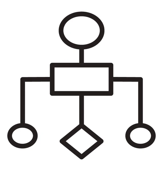 Analytics Chart Flow Icon Outline Style Stock Vector Image by ...