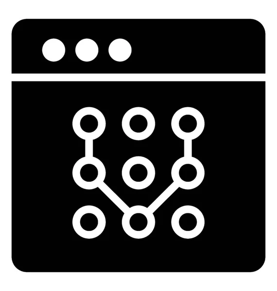 Nine Dots Lock Pattern Lock Stock Vector by ©prosymbols 217915074