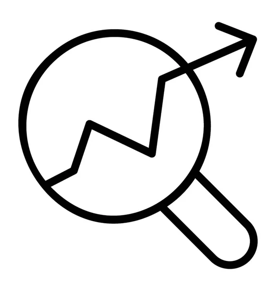 Data Monitoring Magnifier Bar Graph Stock Vector Image by ©prosymbols #217702978