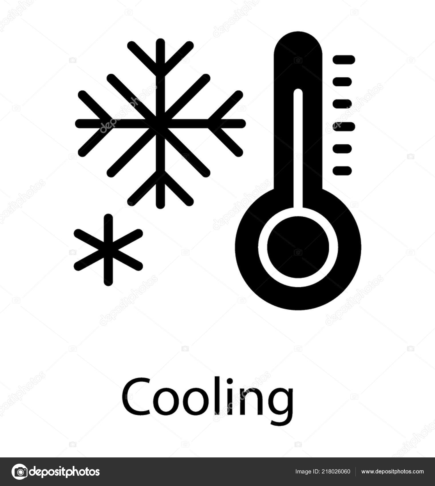 Snowflakes Temperature Meter Showing Low Temperature Stock Vector by ...
